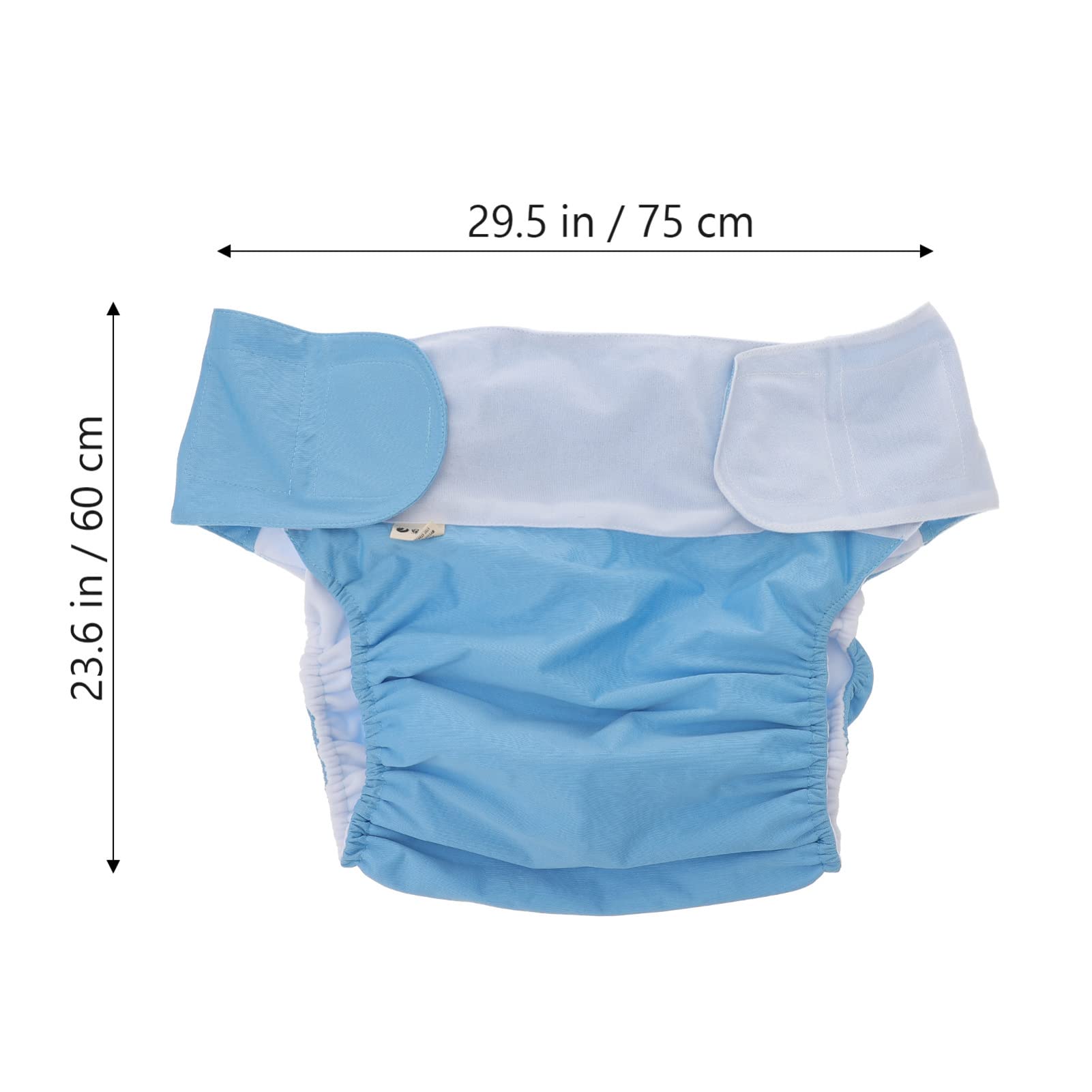 2pcs Seniors Women Men Diapers Covers Wraps Quality Sky Leakfree Nappy Polyester Washable Pee Breathable for Adults Bariatric Patients Bed Elderly Suits Overnight Diaper