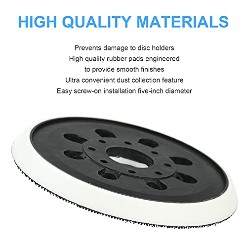 5 Inch Hook & Loop Replacement Orbital Sander Backing Pad for Bosch RS034 RS035 Compatible with Bosch Models ROS10 ROS20 ROS20VS ROS20VSC ROS20VSK (3 Pack)