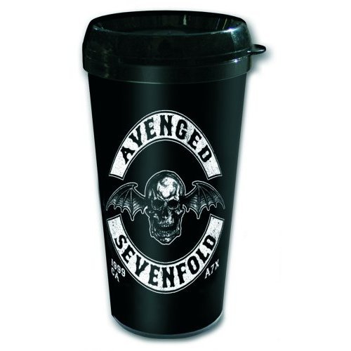 Avenged Sevenfold Death Bat Crest A7x Travel Mug Black