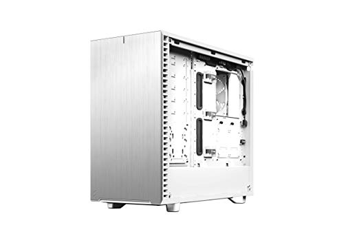 Fractal Design Define 7 White Brushed Aluminum/Steel E-ATX Silent Modular Tempered Glass Window Mid Tower Computer Case