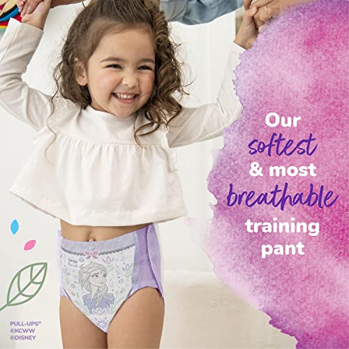 Pull-Ups New Leaf Girls' Disney Frozen Potty Training Pants, 4T-5T (38-50 lbs), 99 Ct (3 packs of 33), Packaging May Vary