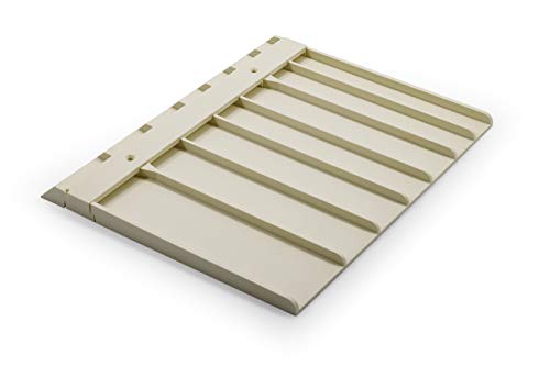 Camco Knife Safe - Securely Mounts on Wood or Metal Surfaces, Holds 7 Cooking and Carving Knives, Organize and Store Knives While Creating Space - (9" x 11") Beige (43583)