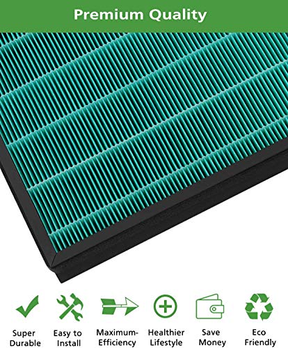 400/400S Replacement Filter for Coway AIRMEGA Max2 400/400S Air Purifier, Max 2 Green True HEPA and Active Carbon Filter Set, AP-2015-FP