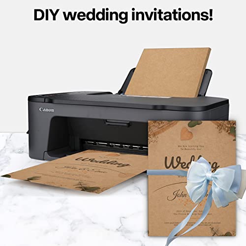 Brown Craft Cardstock 5x7 Blank Cards,Goefun 100 Pack 80lb Cover Card Stock for Invitations, Business, Greeting Cards, DIY Card Making