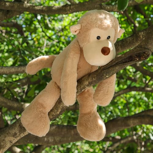 Apricot Lamb Toys Plush Light Brown Monkey Stuffed Animal Soft Cuddly Perfect for Child (Light Brown Monkey,9 Inches)