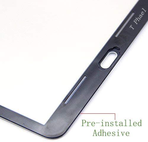 Black Touch Digitizer Screen Replacement (NO LCD) for Samsung Galaxy Tab A 8.0 2018 SM-T387 SM-T387T SM-T387V with pre-Installed adhedsive and Tools
