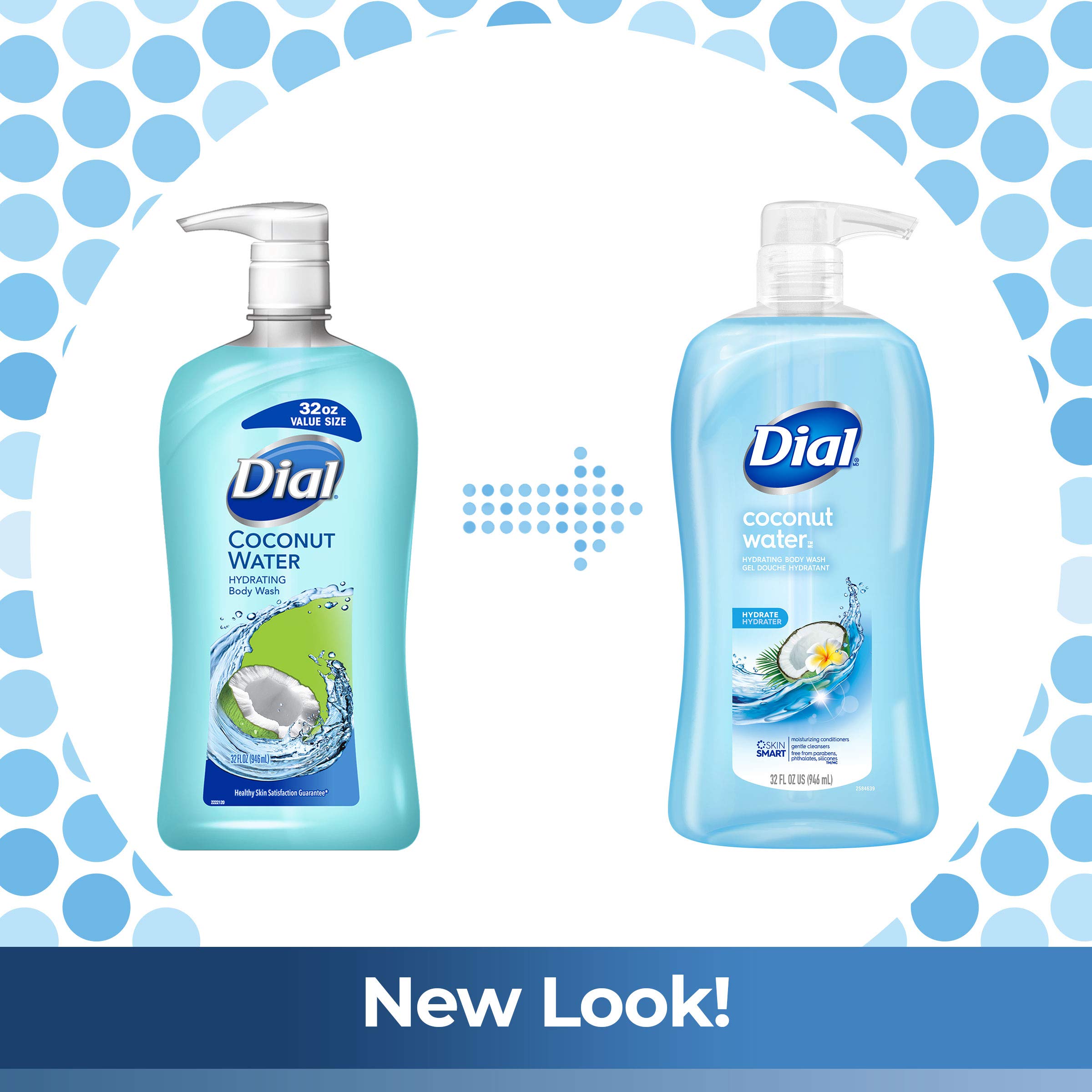 Dial Body Wash, Refresh & Renew Coconut Water, 32 fl oz