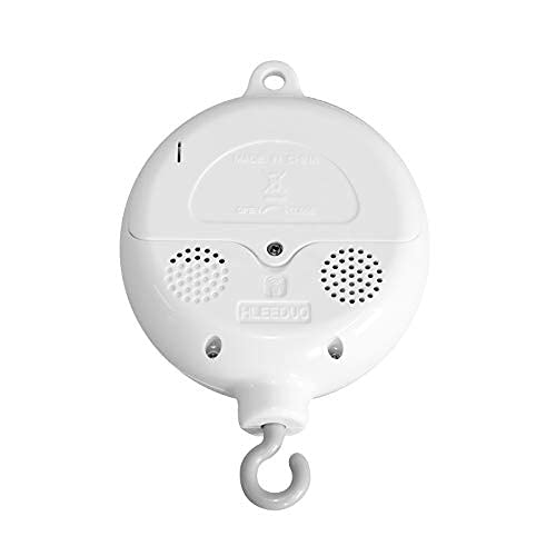 HLEEDUO Baby Crib Mobile Motor,Battery-Operated Baby Mobile Music Box with Download Function,Baby Music Box Spinner Connect Your Phone via Bluetooth,Crib Mobile Motor