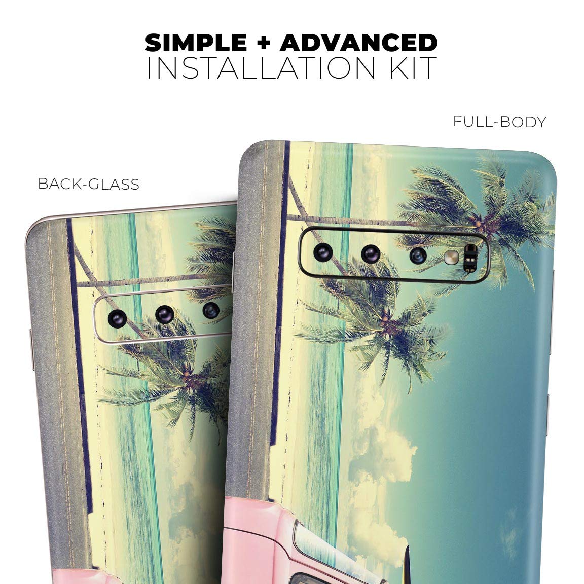 DesignSkinz Beach Trip Protective Vinyl Decal Wrap Skin Cover Compatible with The Samsung Galaxy S20 (Screen Trim & Back Glass Skin)