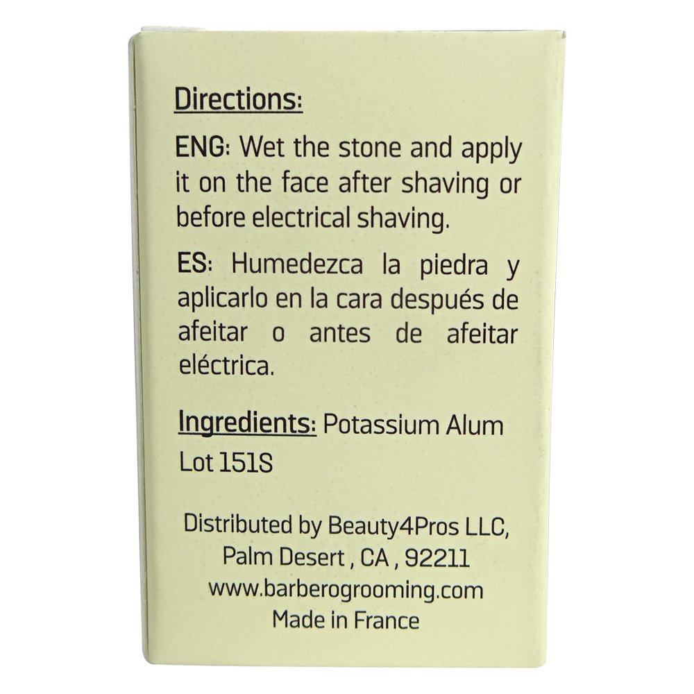 Barbero Alum Block 2.64 oz / 75 g Pack of 6