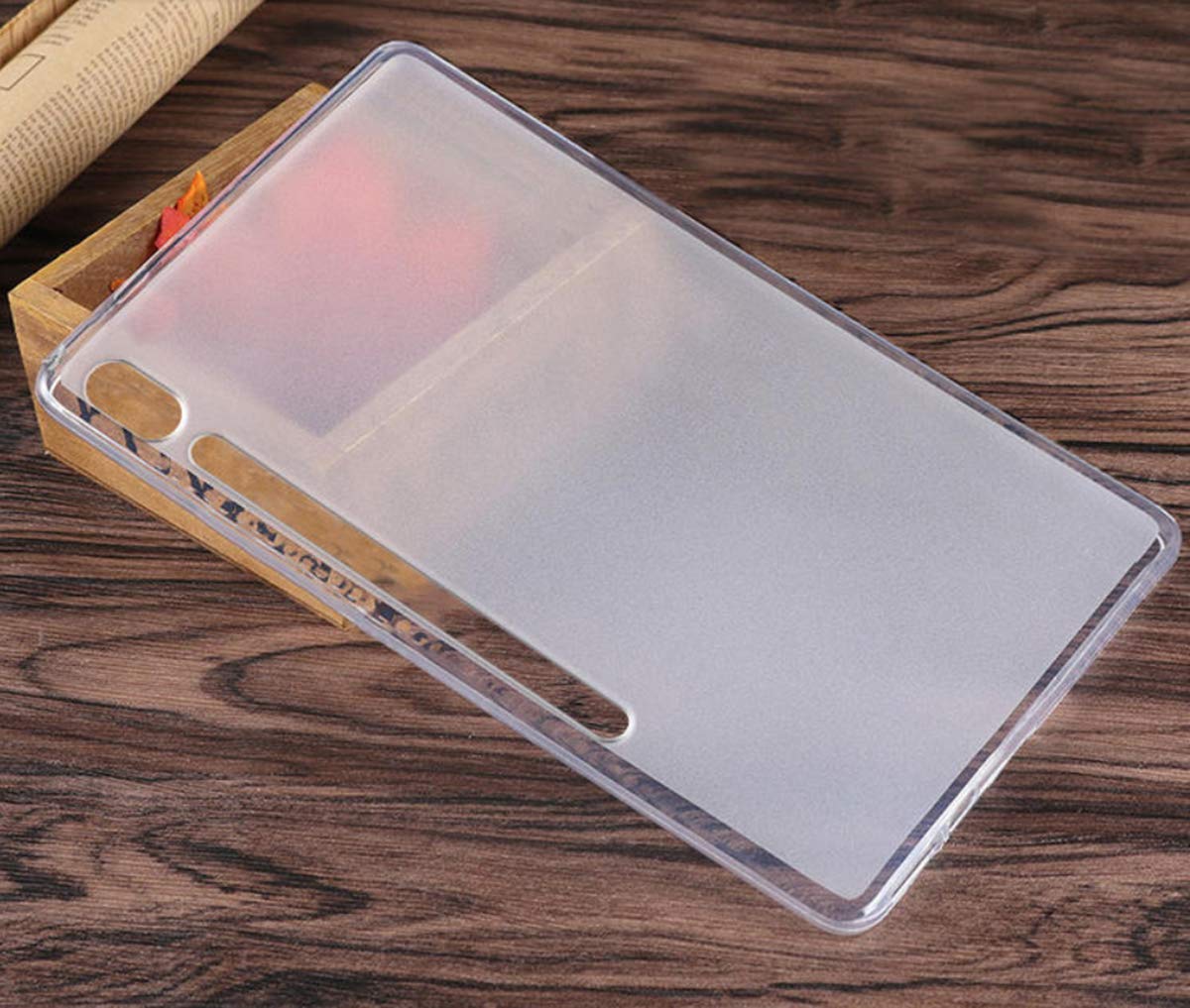 iCoverCase Compatible with Samsung Galaxy Tab S6 10.5 Inch T860/T865 Case, Lightweight Matte Translucent TPU Clear Case -Frosted Clear
