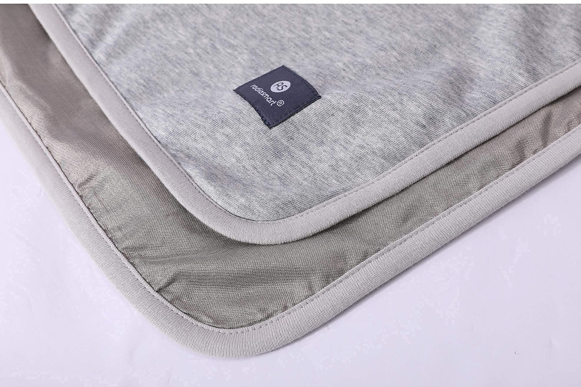Radia Smart EMF Poncho and Hood Bundle, 5G Anti-Radiation, RF Shielding, Grey