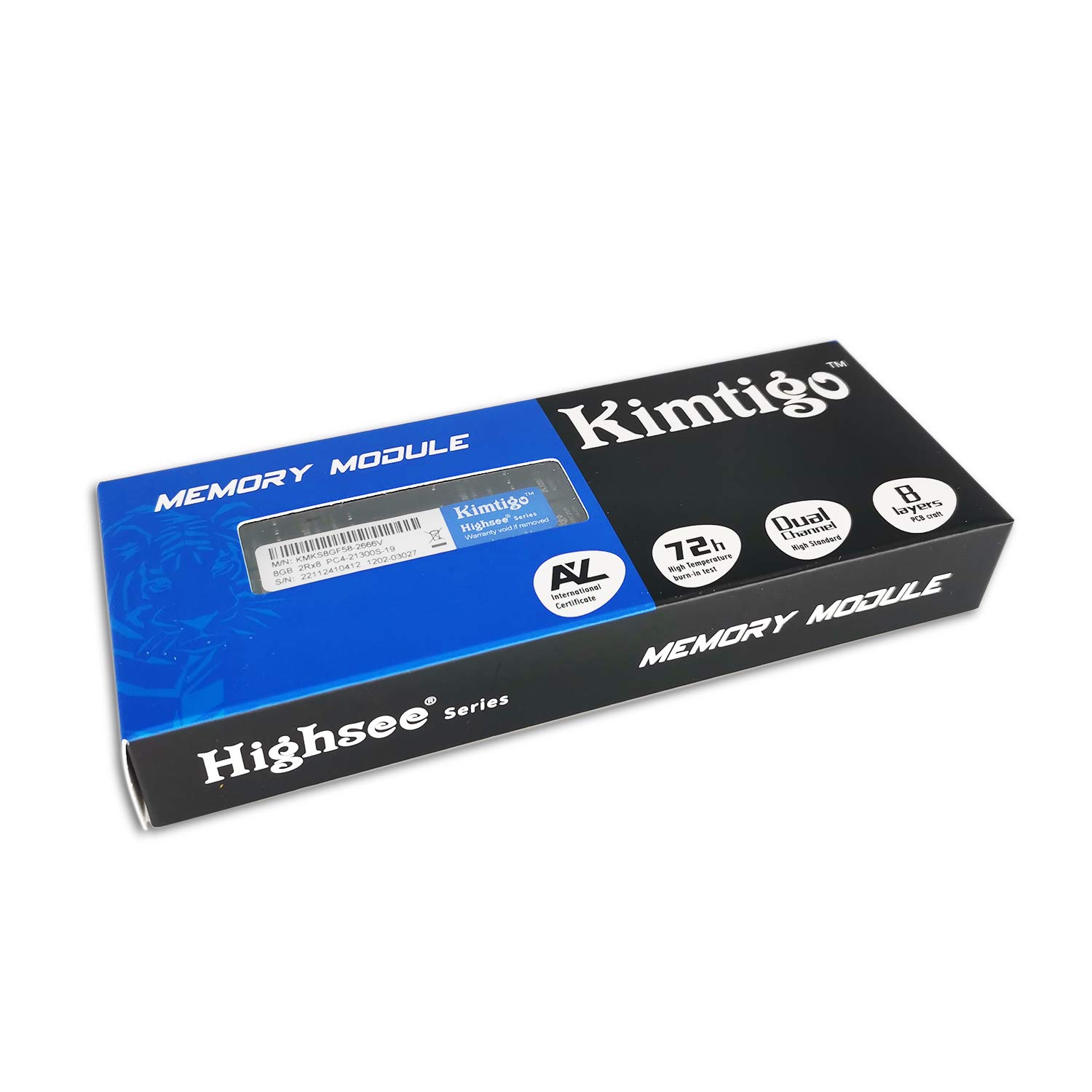 Kimtigo DDR4 16GB Laptop Dram 2666MHz (PC4-21300) CL19 (Compatible with 2400MHz or 2133MHz) 1.2V Notebook (SODIMM) RAM Non-ECC Unbuffered Single Rank 260 Pin PC Computer Memory Module Upgrade