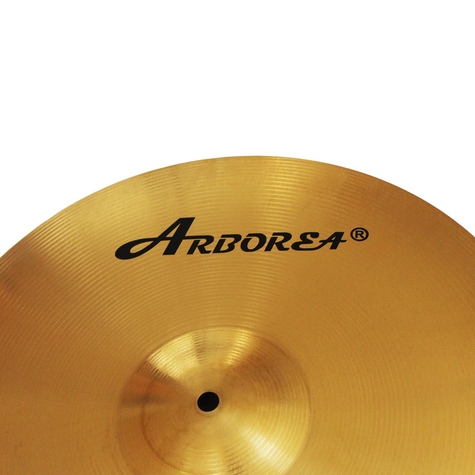 Arborea Brilliant Finish 14" Crash Cymbal Bright Sound Drum Practice Cymbal for Drum Set