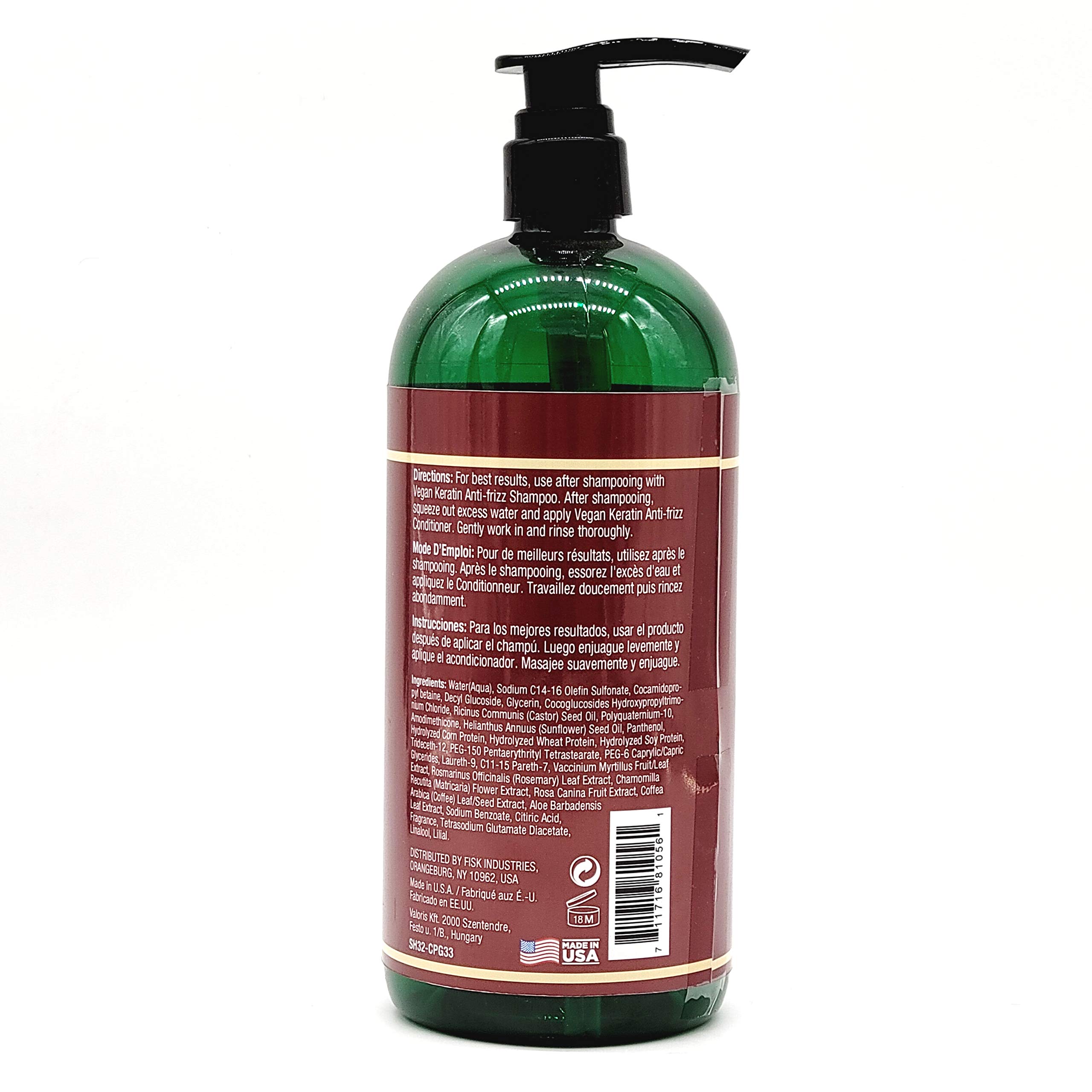 Difeel Castor Pro-Growth Shampoo 33.8 oz. - Made with Natural Castor Oil for Hair Growth, Sulfate Free Shampoo
