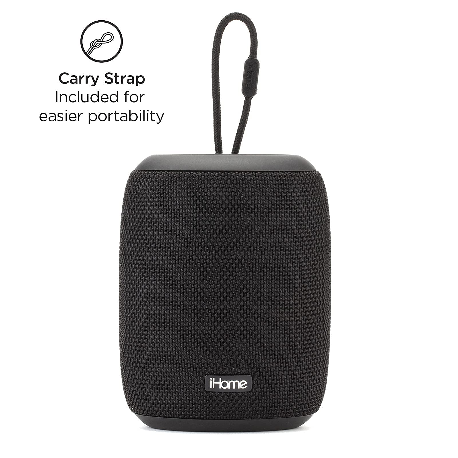 iHome Waterproof Bluetooth Speaker with Long Lasting Rechargeable Battery, Portable Speaker for Indoor and Outdoor Use