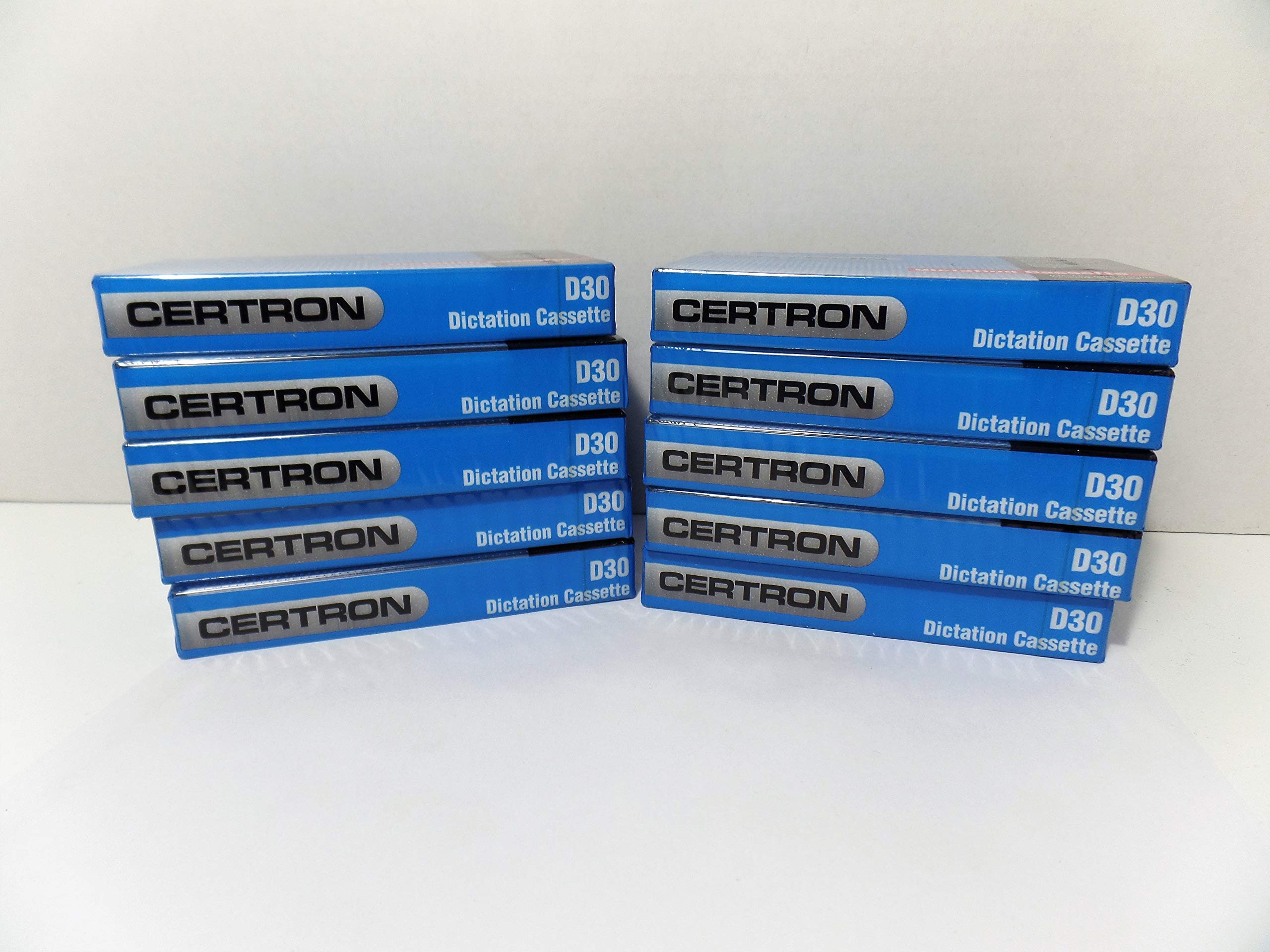 Certron Blank Recording Audio Cassette D30 Minutes - 10 Cassettes per Order