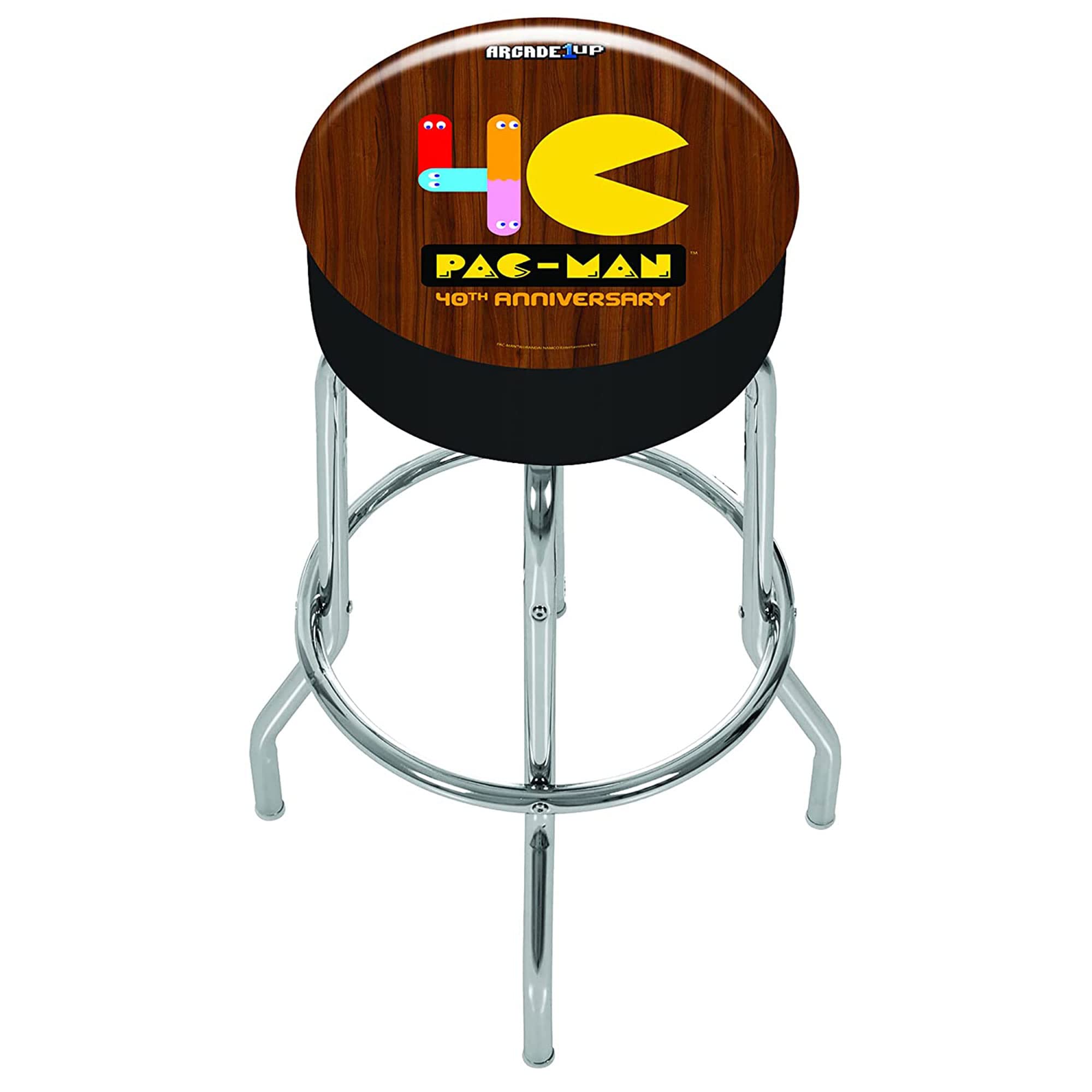 Arcade 1Up Arcade1Up Pac-Man 40th Anniversary Special Edition Arcade Game Machine with Marquee Riser and Stool - Electronic Games 815221021419