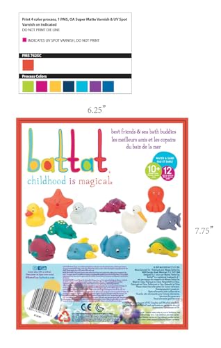 Battat – Bath Tub Squirters – Sea Animals Bundle – Water Squirt Animals – Bath & Beach Toys – 10 Months + – Sea Bath Buddies + Best Friends Bath Buddies