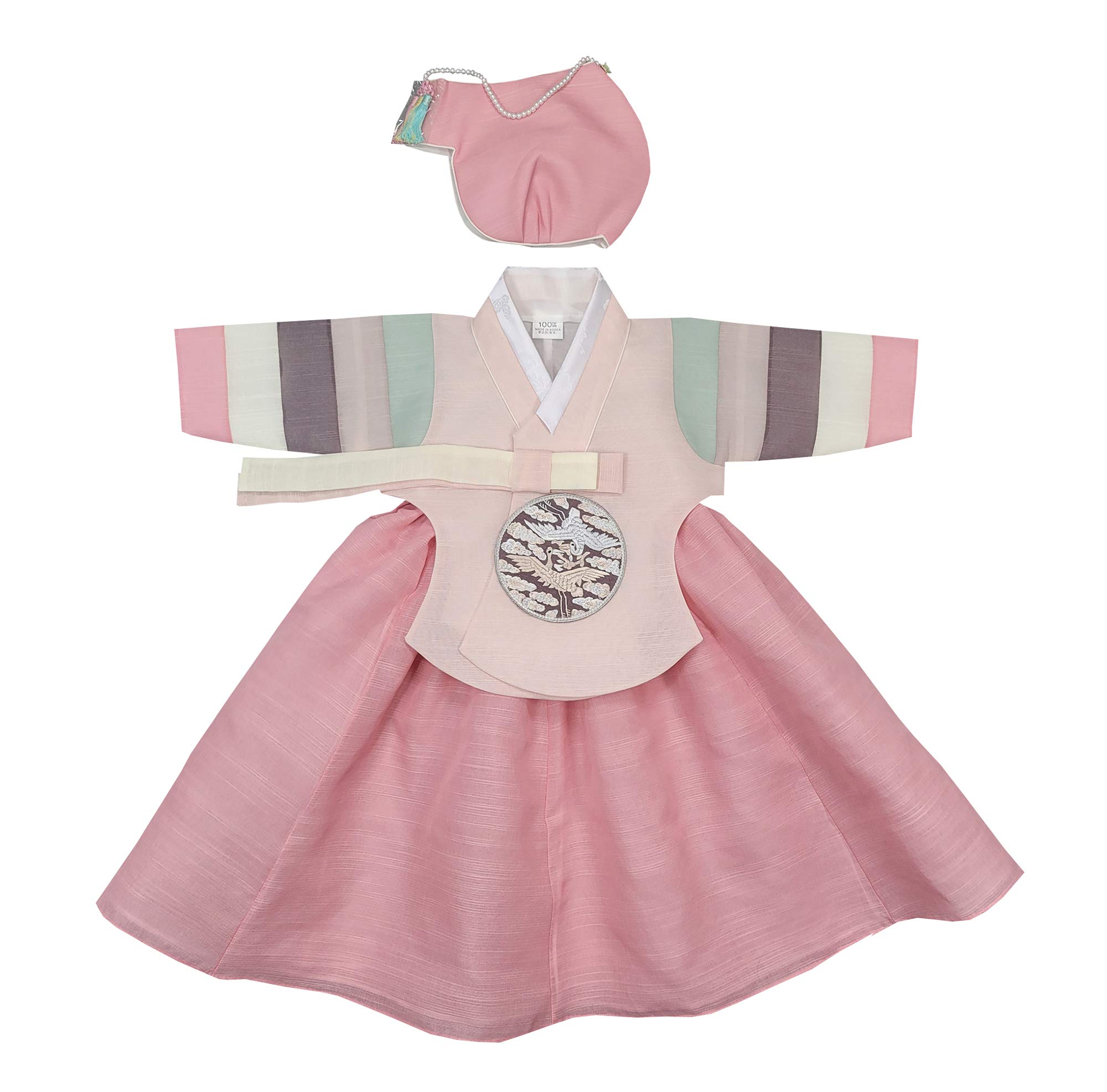 hanbok ore Hanbok Baby Girl 100th Days Korea Traditional BAIKIL Party Celebrations Pink Saekdong 01,Medium