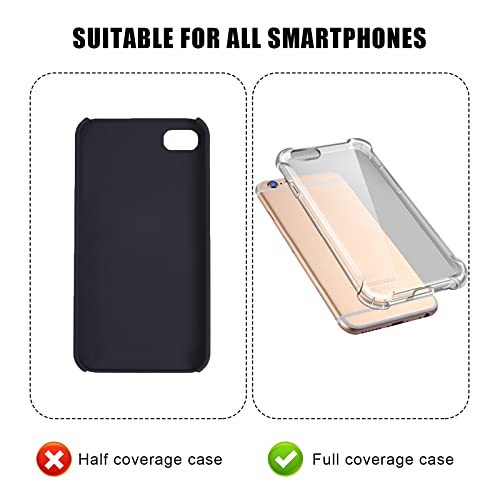 6pcs Phone Tether Tab, Clear Phone Strap Tether Tab Heavy Duty Multifuctional Cell Phone Lanyard Patch Pad for iPhone Most Smartphones, Without Adhesive (Trapezoidal)