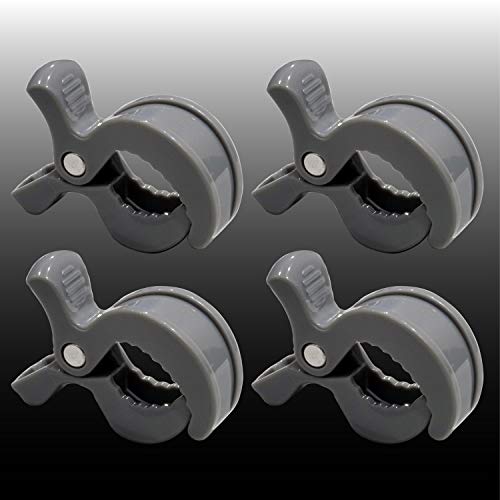 Stroller Clips to Hook Muslin Sun Shade to Canopy, Car Seat Cover Clip, Nursing Cover, Pram Toy Holder, Blanket Clamp - Best Baby Shower Registry Gift - Buggy Accessory