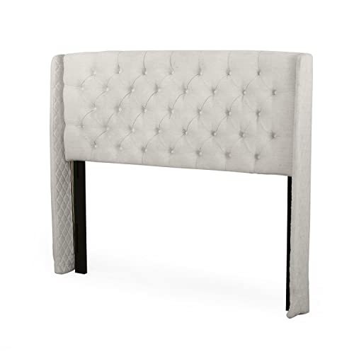 Christopher Knight Home Lidia Tufted Fabric Headboard, Queen / Full, Beige