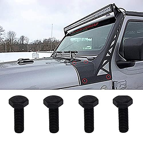 Yinpecly M8x35mm Hex Head Screw Bolts Fastener Grade 8.8 Carbon Steel Black 15pcs