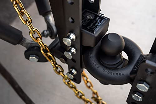 Bulletproof Hitches Trailer Hitch Pintle Attachment Rated to 36,000lbs (Solid Steel, Black Textured Powder Coat)