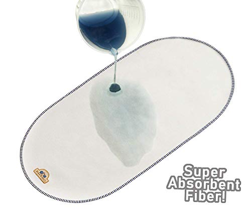 Longer Waterproof Changing Pad Liners for babies 3 Count by BlueSnail (snow white, 13.3"x26")