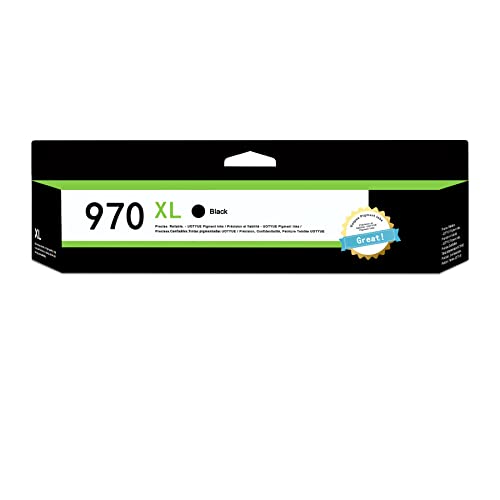 970XL Black PageWide Cartridge - Dohn 1 Pack 970XL CN625AM Ink Cartridge Replacement for HP 970 970XL Works with OfficeJet Pro X451 X476 X551 X576 Printer