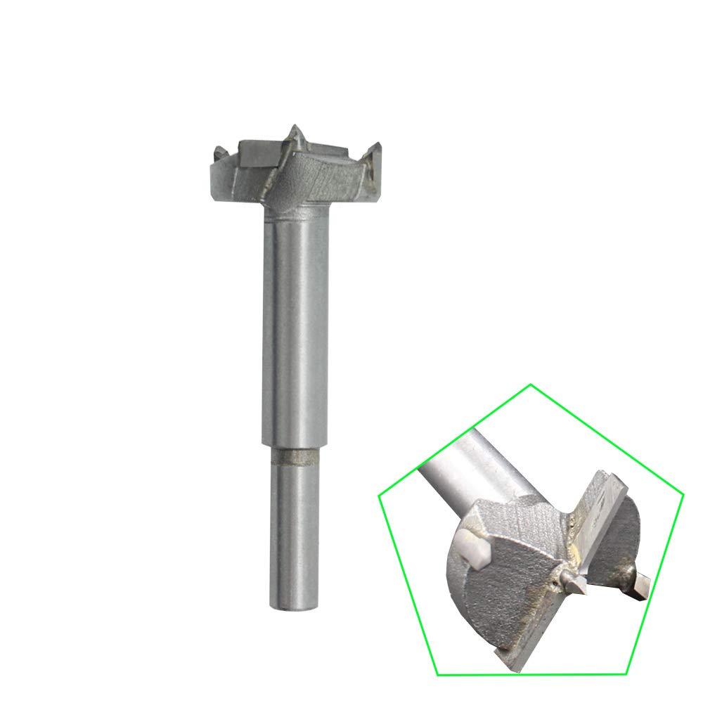 DONJON Forstner Drill Bits Set,Precision Shear Serrated Edge Wood Drilling Forstner Bit,4Pcs(15-40mm) Auger Opener Drilling Wood Plastic Plywood with Round Shank.