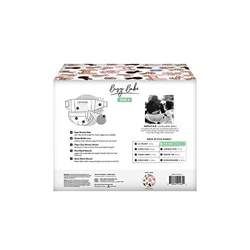 The Honest Company , Club Box , Clean Conscious Diapers , Spring Seasonal - Peace By Peace, Size 4, 60 Count