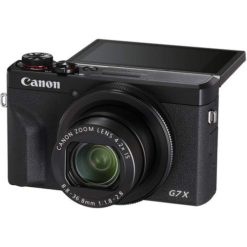 Canon PowerShot G7 X Mark III Digital Camera (Black) + 16GB Memory Card + Memory Card Reader + Pixibytes Microfiber Cleaning Cloth