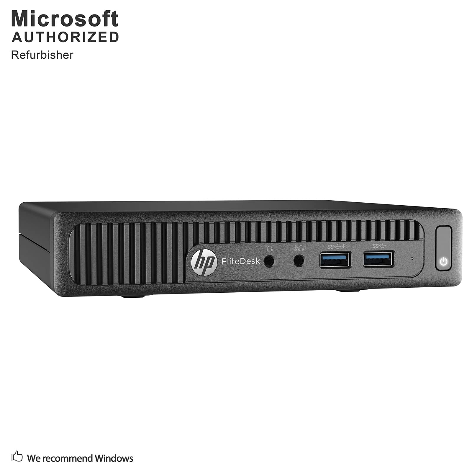 HP EliteDesk 705 G3 Desktop Mini Computer PC, AMD A10 PRO-8770E Quad Core up to 3.5 GHz, 8G DDR4, 500G, WiFi, Bluetooth, Windows 10 Pro 64 Bit-Supports English/Spanish/French (Renewed)