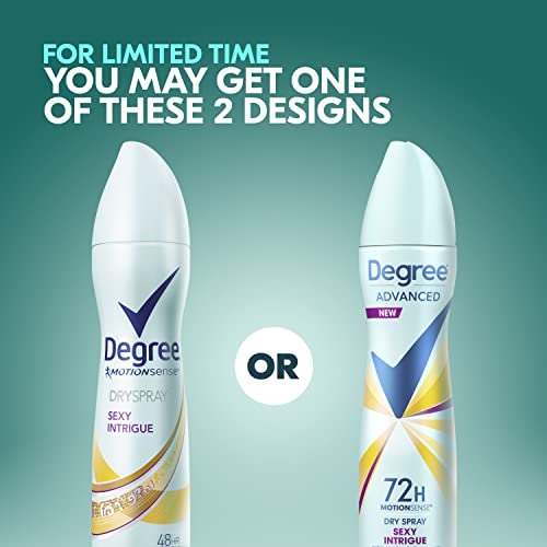 Degree Women Antiperspirant Deodorant Dry Spray Sexy Intrigue, 3.8 Ounce (Pack of 4)