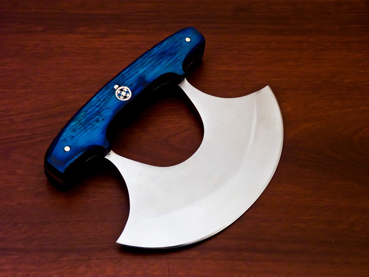Handmade D2 Steel Chef Kitchen Ulu Knife Heavy Duty D2 Steel Comes With Leather Sheath Full Tang 1085