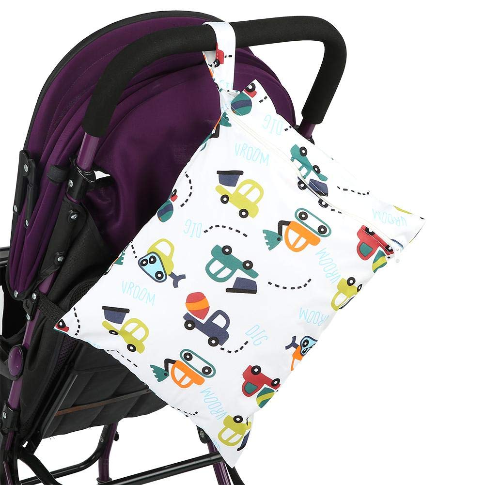 Boys Wet Bag Cloth Diaper Wet Dry Bags Waterproof Reusable Cloth Nappy Storage Bag With Zipper For Travel, Beach Swimsuits Clothes(#1)