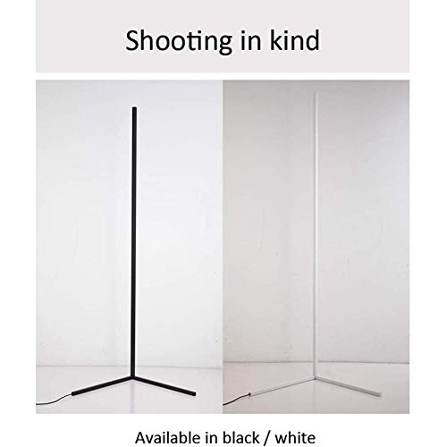 Ylight LED Floor Lamp Modern Dimmer Warm White Light Remote Control Standing Reading Lamp for Office Study Bedroom New Dropship,Black