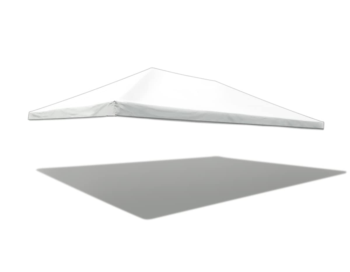 20' x 30' White Polyethylene Replacement Canopy Tent Top | Water Resistant | Compatible with Party Tents Direct Weekender West Coast Frame | Frame NOT Included