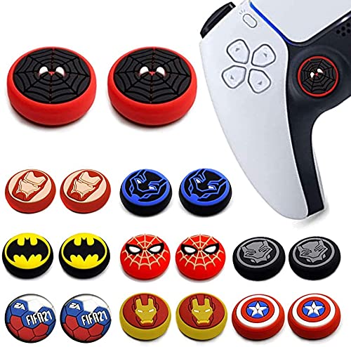 2PCS Analog Thumb Grip Cover, Dualsense Wireless Controller Game Remote Joystick Cap, Magical Non-Slip Silicone Grip Protective Cover, Suitable for PS5/PS4/Xbox one/360/NS PRO