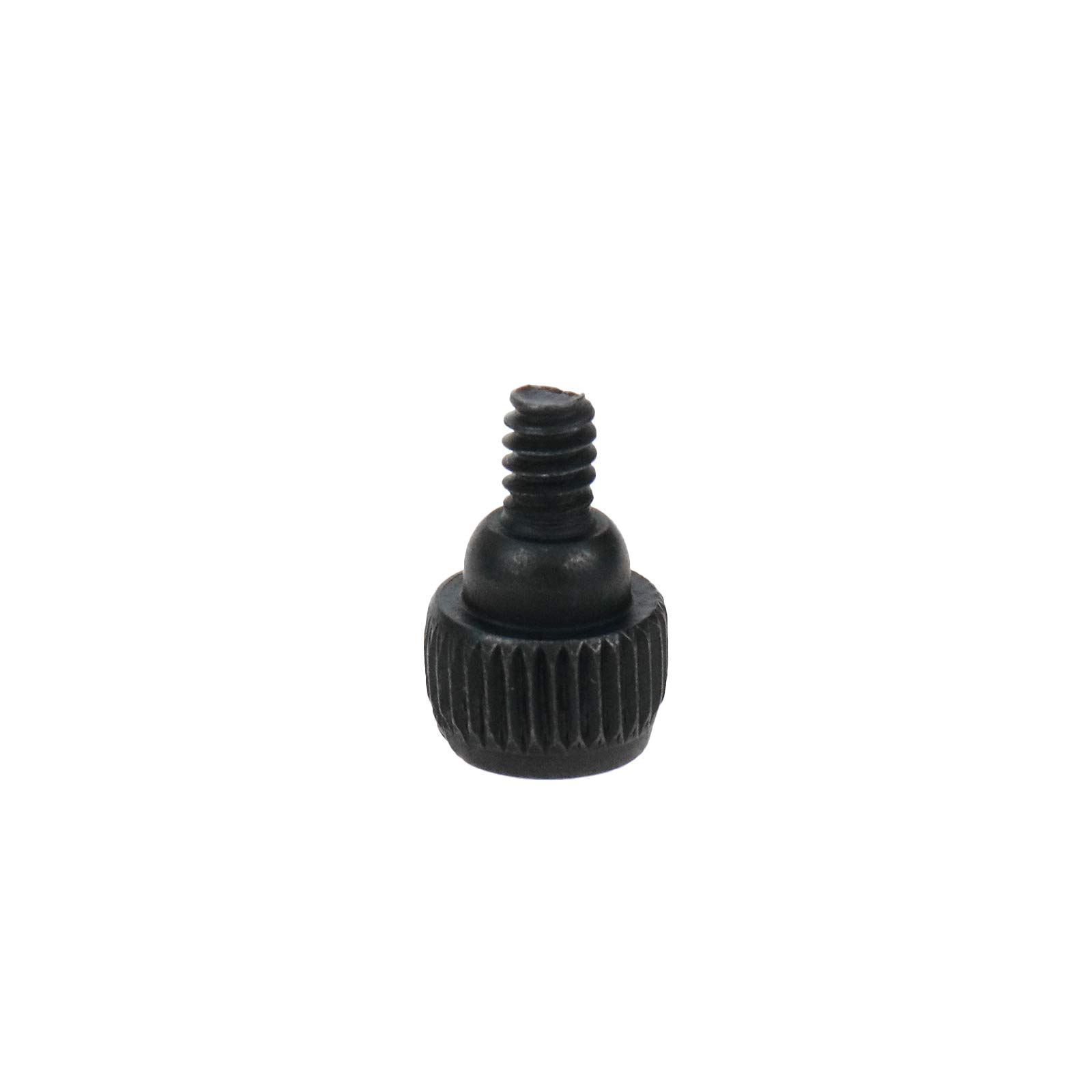 Xiaoyztan 30 Pcs #6-32 Phillips Knurled Head Thumb Screws, PC Case Hard Drive Full Thread Fasteners, 5mm Thread Length (Black Plated)