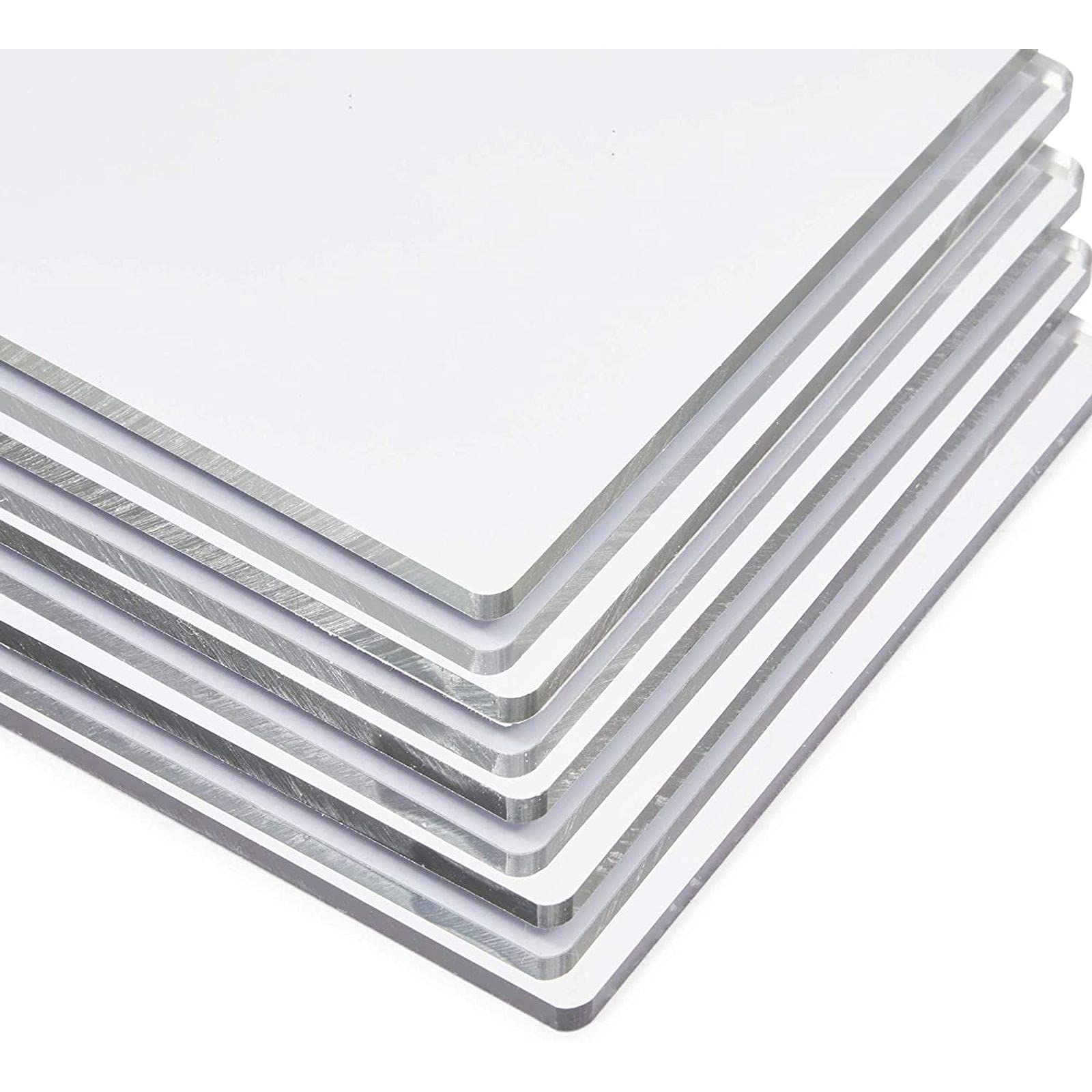 Bright Creations Acrylic Mirror Sheets, Shatter Resistant (3mm, 6 x 4 in, 5 Pack)