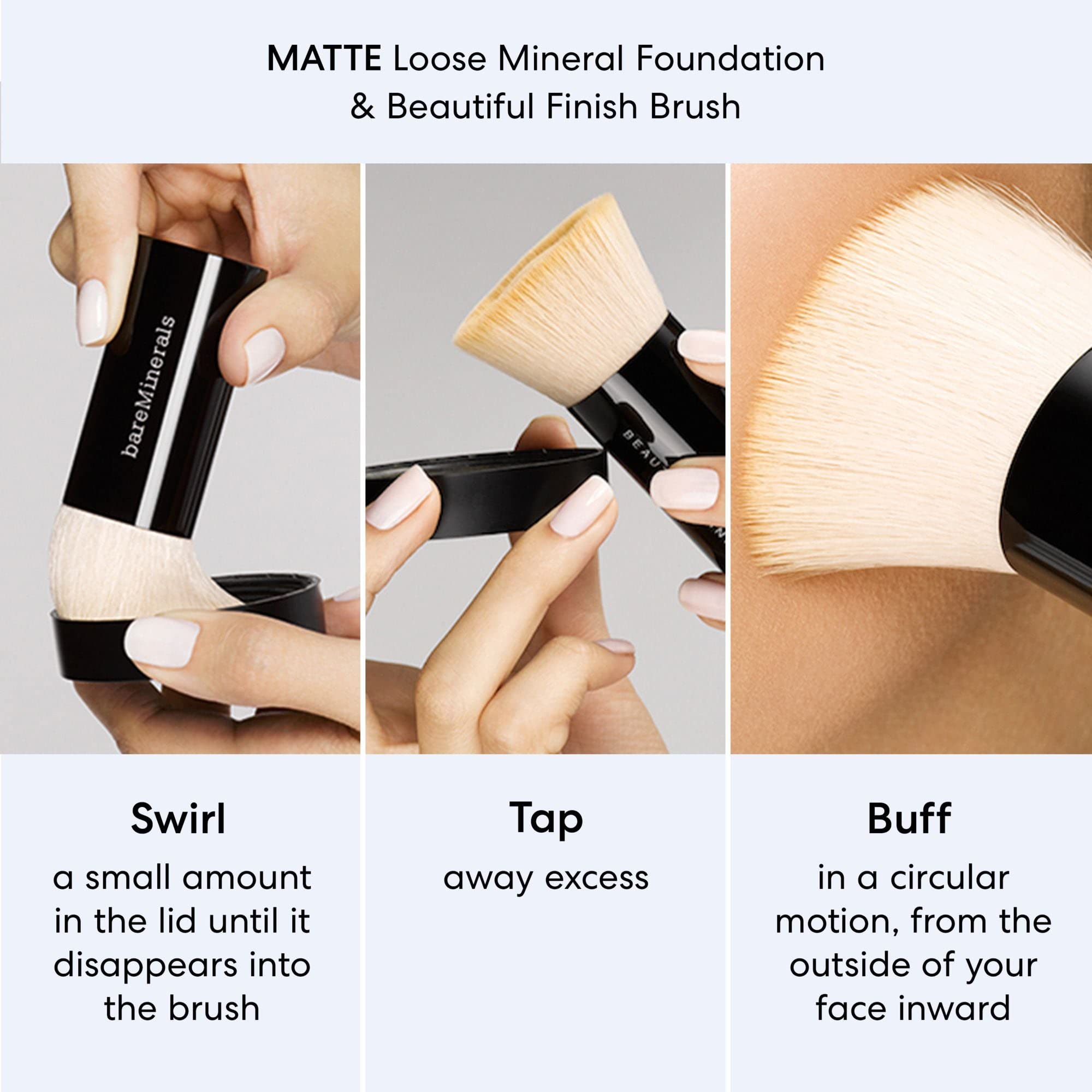 bareMinerals Original Matte Loose Mineral Foundation SPF 15, Powder Foundation Makeup, Buildable Coverage, Reduces Shine, Talc Free Foundation, Vegan