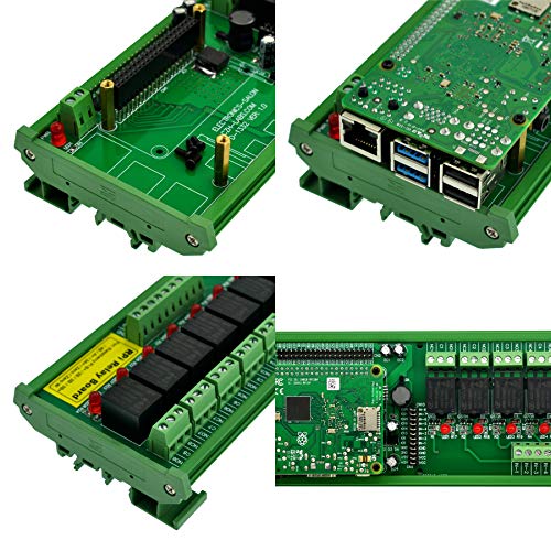 DIN Rail Mount 8 SPDT IoT Power Relay Module for Raspberry Pi