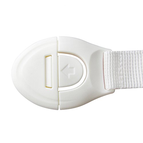 Child Lock Protection of Children Locking Doors for Children's Safety Kids Safety Plastic Protection Safety Lock (White)