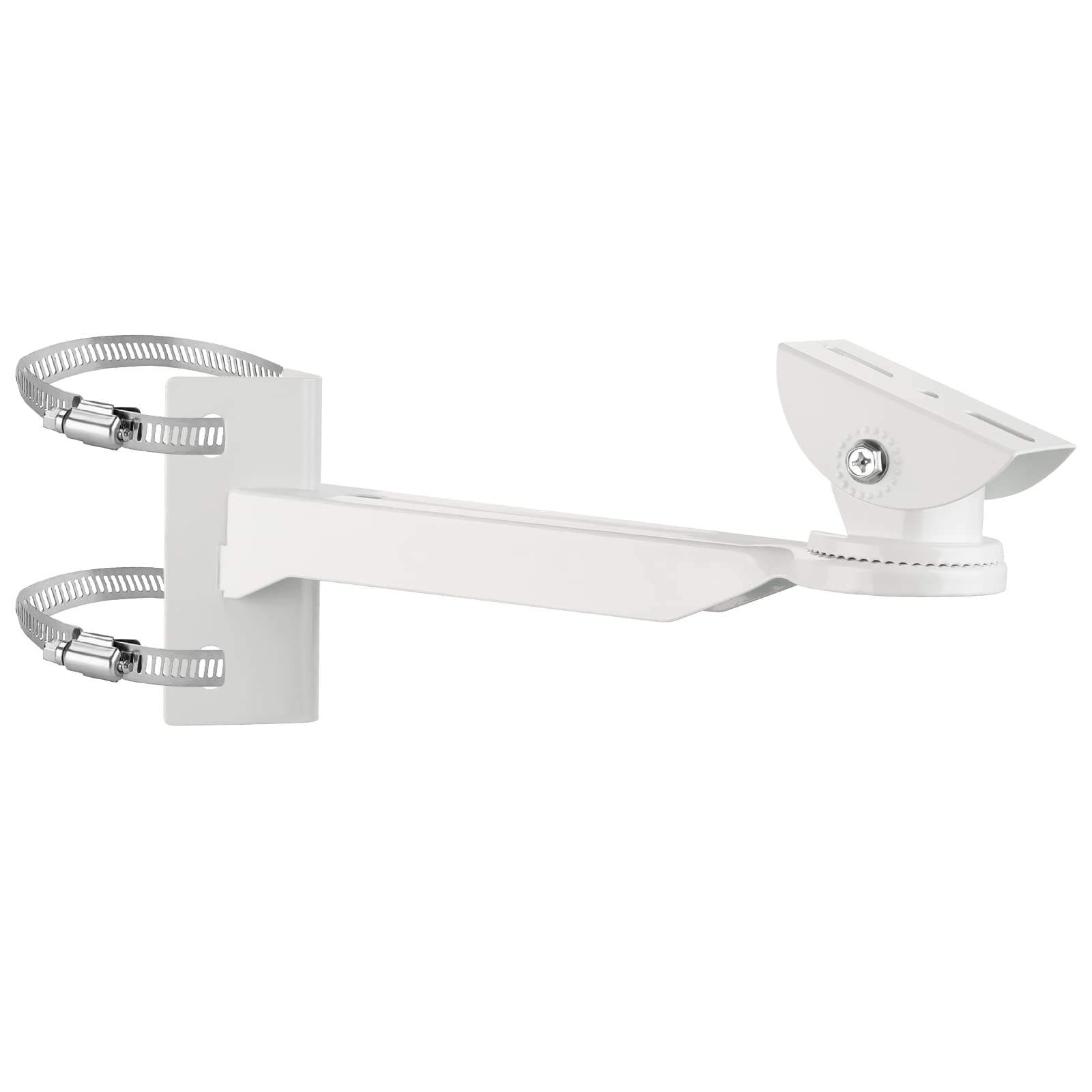 wsdcam CCTV Security Camera Universal Mounting Bracket for Corner Wall & Utility Pole, 90° Rotation Adjustable Indoor Outdoor Monitor Camera Mount with 2 Loops for Dome Camera/IP Camera/CCTV Camera