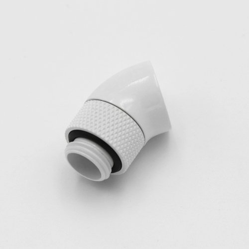 Barrow G1/4" Male to Female Extender Fitting, 45 Degree Rotary, White, 4-pack