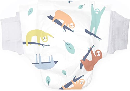 Hello Bello Premium Baby Diapers Size 2 I 32 Count of Disposeable, Extra-Absorbent, Hypoallergenic, and Eco-Friendly Baby Diapers with Snug and Comfort Fit I Sleepy Sloths
