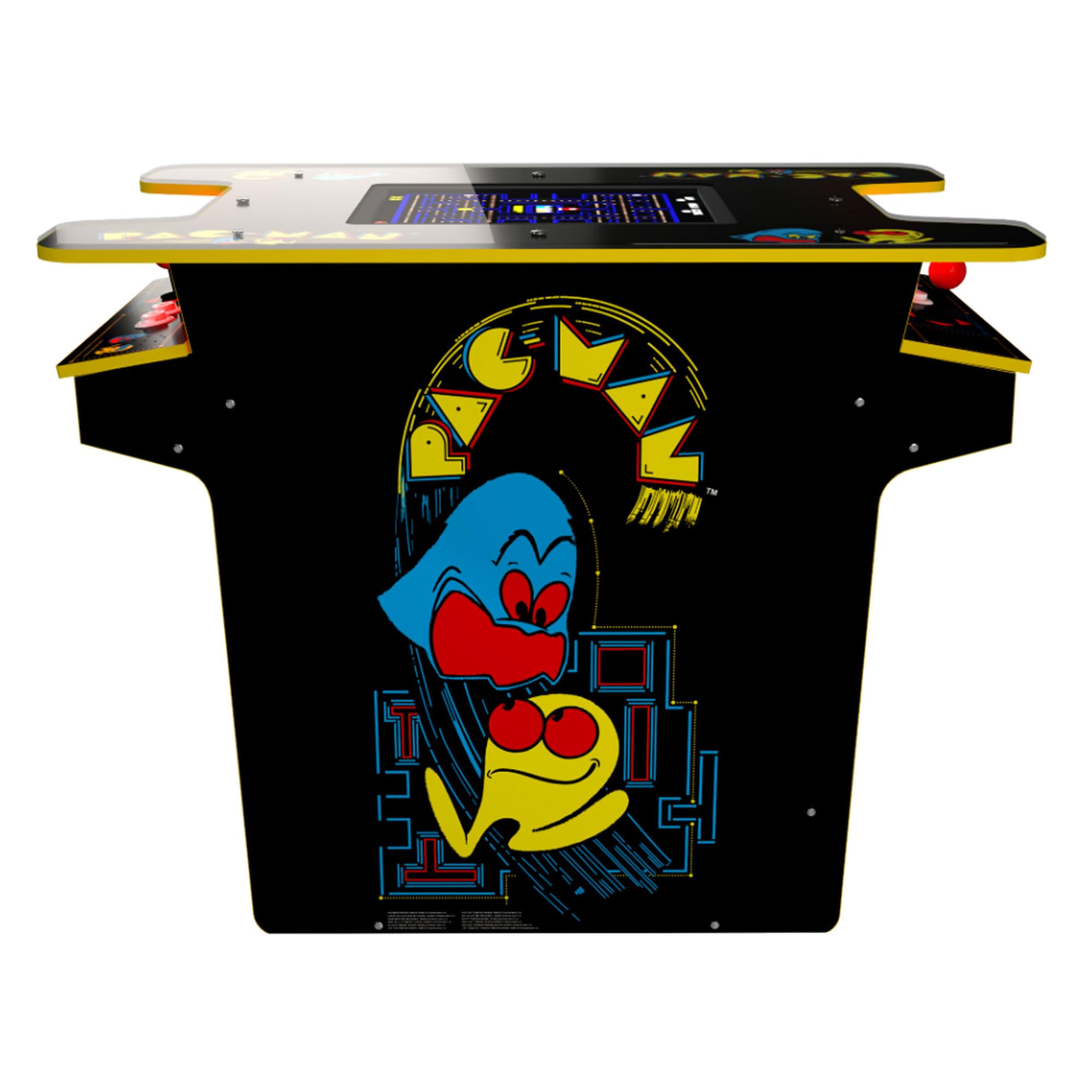 Arcade1Up PAC-MAN Arcade Game Table, Full Home Machine, Black Series Edition